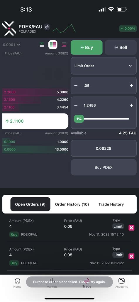 Mob App Buy Order Fail When More Than 3 Decimals On Amount · Issue