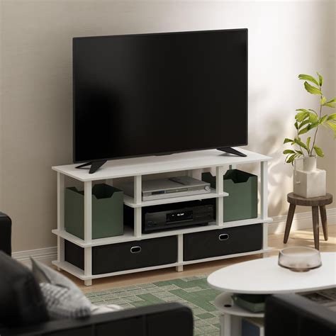 Latitude Run® Large Tv Stand For Up To 55 Inch Tv With Storage Bin