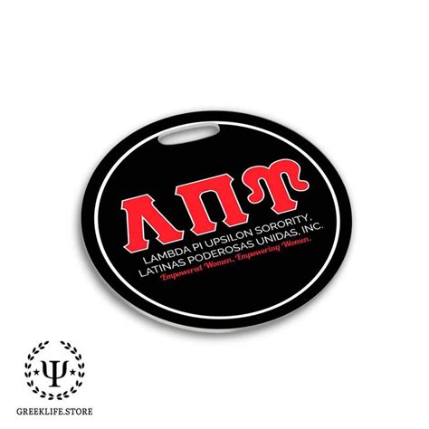 Lambda Pi Upsilon Luggage Bag Tag Roundlambda Pi Upsilon 3 Bag