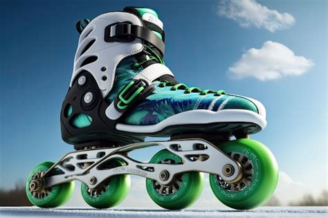 Premium Photo An Inline Skaters Skates Up Close