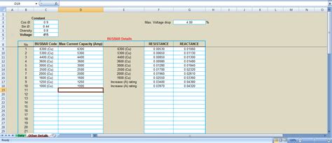 Bus Bar Size And Voltage Drop Calculation Tool Eloquens