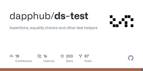 Github Dapphubds Test Assertions Equality Checks And Other Test