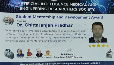 Kiit Faculty Conferred With The Best Faculty Award At Aimers Annual Meet 2024 Kiit University