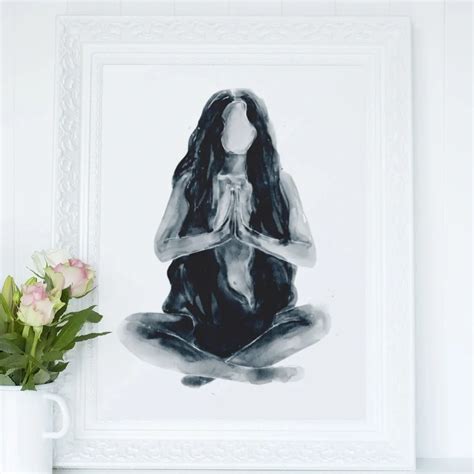 Art Watercolor Abstract Nude Woman Portrait Print Poster Unframed