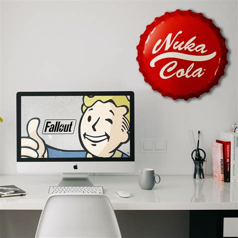 Fallout Nuka Cola Bottle Cap Tin Sign Fanattik