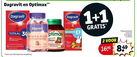 Dagravit En Optimax 11 Gratis 2 Voor 849 Aanbieding Bij Kruidvat