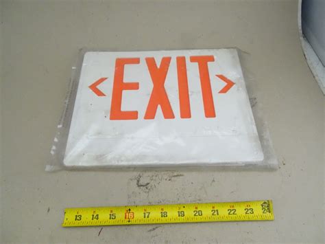 Plastic Exit Sign Face Panel Signs Joseph Fazzio Incorporated