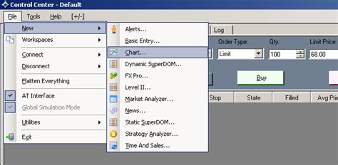 Ninjatrader Chart Setup