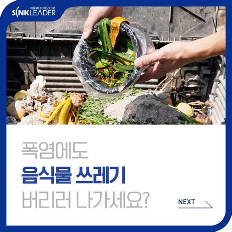 싱크리더 푹푹 찌는 여름 더위🔥 음식물쓰레기 어떻게 하고 있나요 음쓰 버리러 나가기 너무 싫은