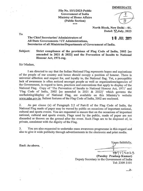Flag Code Of India Pdf