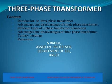 Three Phase Transformer Pptx Three Phase Transformer Pptx