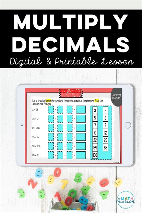 Multiplying Decimals Using Models Digital Printable Lesson For Google