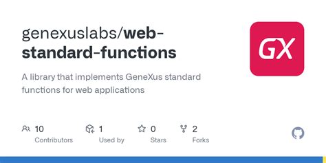 Github Genexuslabsweb Standard Functions A Library That Implements Genexus Standard