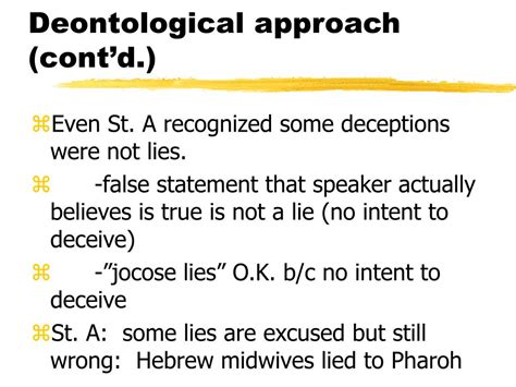 Deontological Approach