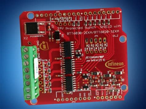 Arduino Compatible 24v Protected Fet Switch Shield In Distribu