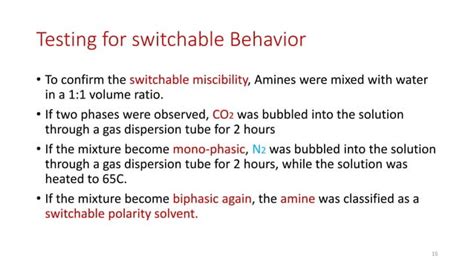 Switchable Polarity Solvent In Analytical Chem Pptx Chemistry Science