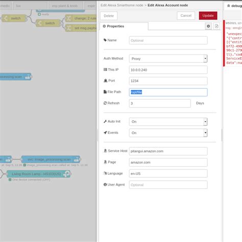 issue with node red contrib alexa remote2 node red home assistant