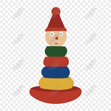 Hand Drawn Vector Clown Doll Decoration Illustration Vector Clown Doll