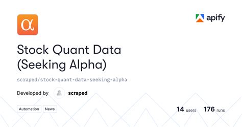 Stock Quant Data Seeking Alpha Api Deprecated · Apify