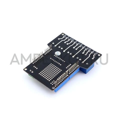 Купить 4 х канальный модуль реле Robotdyn в форм факторе Arduino Uno