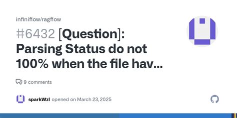 Question Parsing Status Do Not 100 When The File Have Been Done