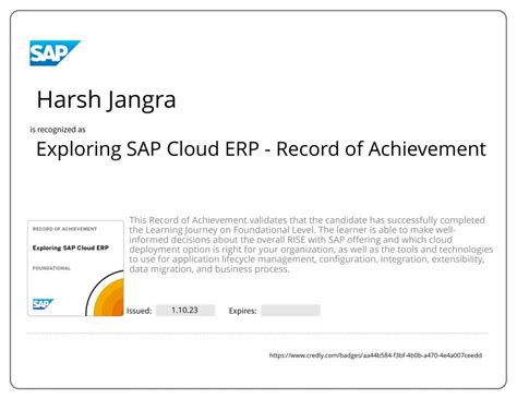 Harsh Jangra On Linkedin Sapclouderp Sap Learning