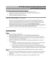 LP 1 2 Assignment 2 Family Genome Docx LP1 Family Genogram Graded Assignment 15 FAMILY