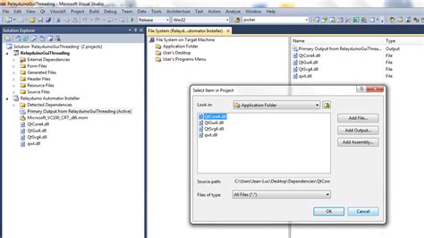 Installation Shortcut Primary Output Visual Studio 2010 Stack Overflow