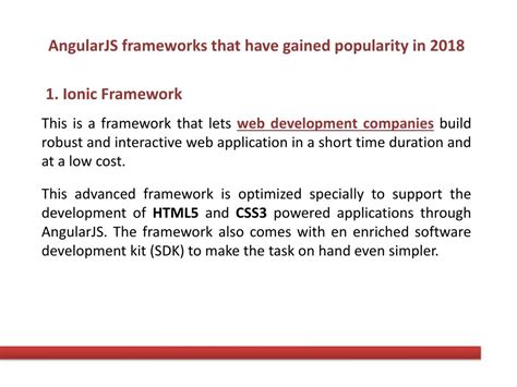 PPT Top AngularJS Frameworks Transforming Web Application Development