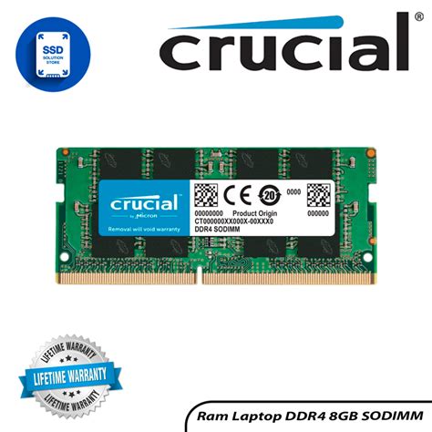 Jual Crucial Ram 16gb Ddr4 3200 Laptop Notebook Sodimm Ram Laptop Ram Notebook Garansi