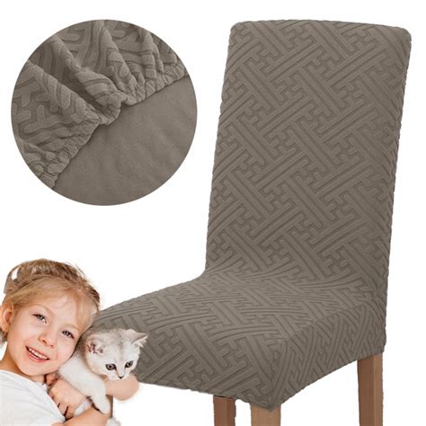 Чохол на стілець універсальний Meble Odnowa жакардовий коричневий 5905080708226 купити