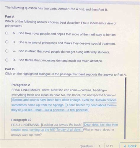 Solved The Following Question Has Two Parts Answer Part A First And Then Part B Part A Which