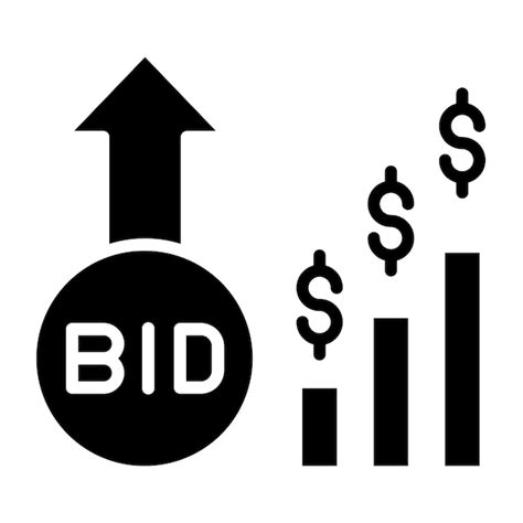 Premium Vector Vector Design Bid Increment Icon Style