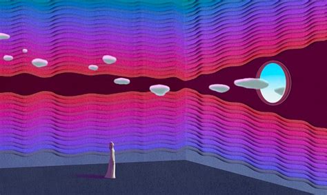 초현실적 인 방과 마법의 창에 외로운 여자 희망의 자유는 삶의 해결책과 동기 부여 개념을 바꿉니다 개념적 그림 3차원 형태에 대한 스톡 벡터 아트 및 기타 이미지 Istock