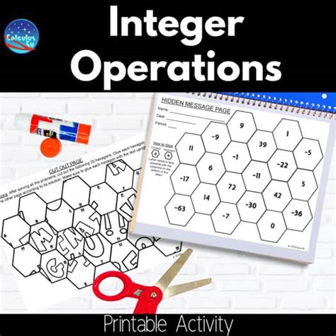 Integer Operations Puzzle Activity By Calculus4u Tpt