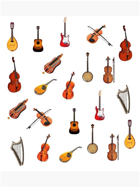 String Instruments Strings Section Poster For Sale By Zorroprints