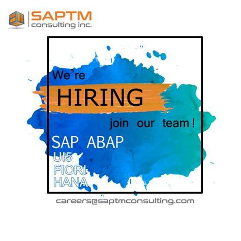 saptm consulting inc on linkedin we are hiring sap abap developers