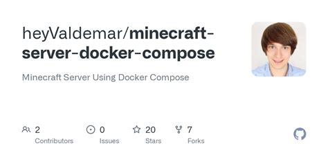 Github Heyvaldemarminecraft Server Docker Compose Minecraft Server In A Docker Compose