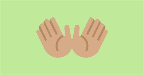 手の絵文字 ミディアムスキントーン 4意味とコピーと貼り付けボタン