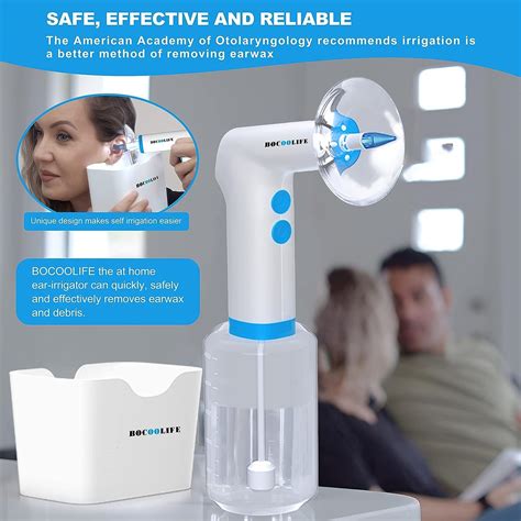 Bocoolife Electric Ear Irrigation Kit Ear Wax Removal System With 4