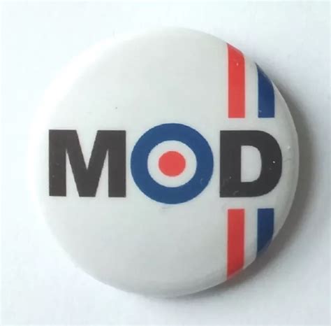 Mod Button Badge Roundel Bullseye Logo Paul Weller Mod Revival Pop Rock 1960s £225 Picclick Uk