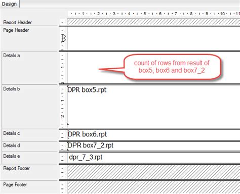 Crystal Reports Put Count Of Rows Count Your Filed From Subreports To Highest Section
