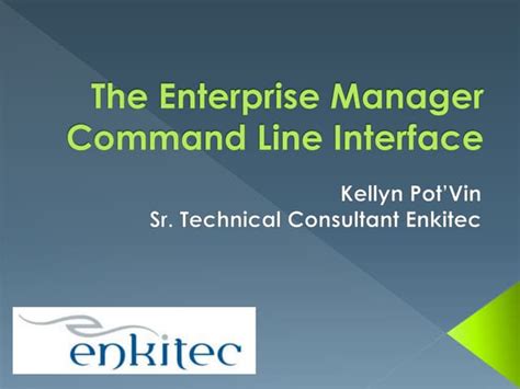 The Enterprise Manager Command Line Interface2 Pdf