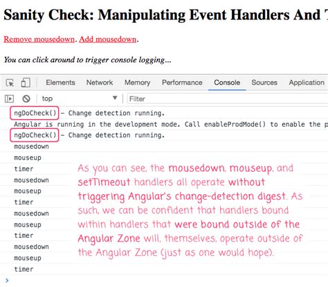 Sanity Check Manipulating Event Handlers And Timers Outside Of Ngzone In Angular 5210
