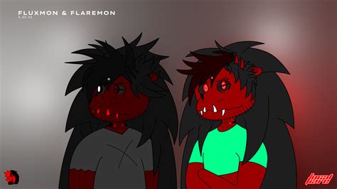Fluxmon And Flaremon By Focalflare On Deviantart