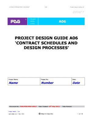 Fillable Online Project Design Guides PDG Fax Email Print PdfFiller