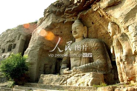 山西大同云冈石窟 人民图片网