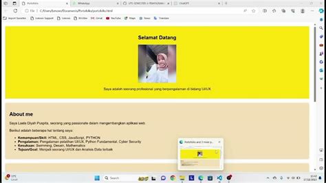 Website Pendidikan Dan Website Portofolio Menggunakan Html Css Dan Javascript Youtube