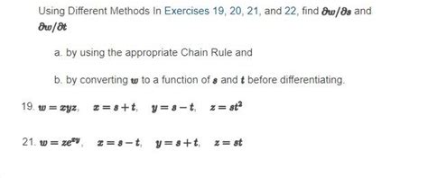 Solved Using Different Methods In Exercises 192021 And