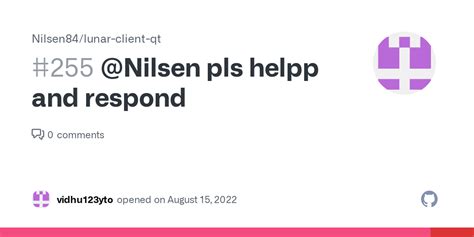 Nilsen Pls Helpp And Respond Issue Nilsen Lunar Client Qt GitHub